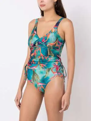 LYGIA & NANNY Bruma-print Tankini - Blue