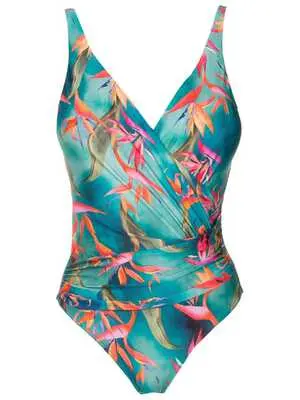 LYGIA & NANNY Maisa Graphic-print Swimsuit - Blue