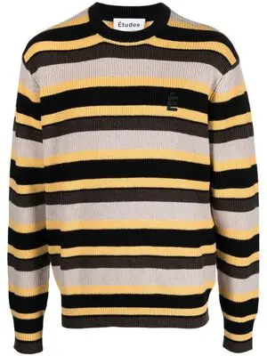 ÉTUDES STUDIO Boris Striped Knitted Jumper - Neutrals