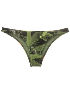 LYGIA & NANNY Tropical Print Bikini Bottom - Green