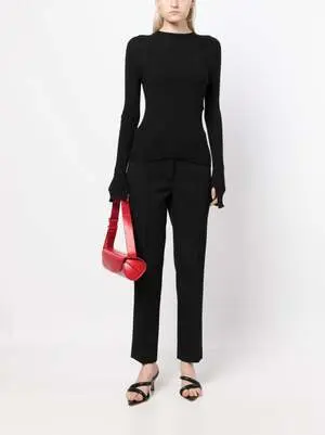 LANVIN High-rise Straight-leg Trousers