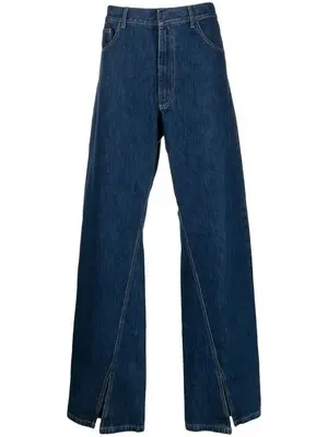 BIANCA SAUNDERS Wide-leg Denim Trousers
