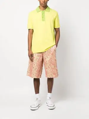 BLUEMARBLE Floral-embroidery Knee-length Shorts - Green