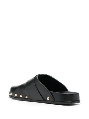 TWINSET Buckle-fastened Leather Mules