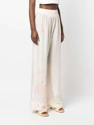 FORTE_FORTE Embroidered Palazzo Pants