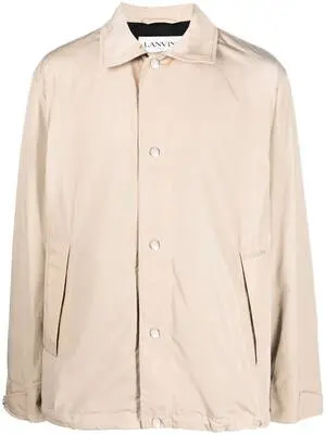 LANVIN Logo-embroidered Shirt Jacket