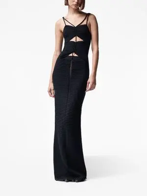 Altuzarra Suberi Cut-out Ribbed Knit Dress