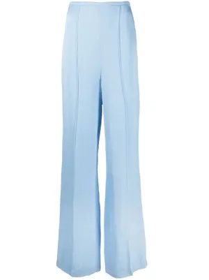 RÓHE Pressed-crease Wide-leg Trousers - Blue