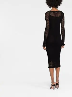 Blumarine Floral Appliqué Knitted Top