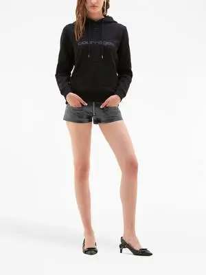 COURREGES Grained-texture Mini Shorts