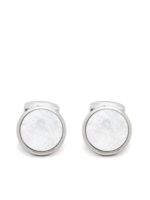 Tateossian Polished Mother-of-pearl Cufflinks - Silver
