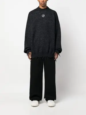 Vetements Embroidered-logo Long-sleeve Sweatshirt