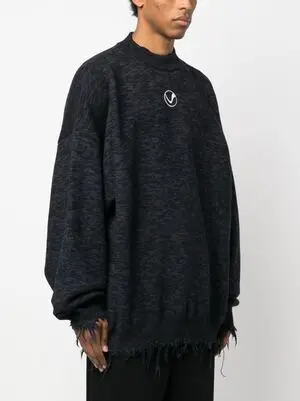 Vetements Embroidered-logo Long-sleeve Sweatshirt