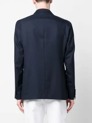 Tagliatore Double-breasted Cashmere Blazer - Blue