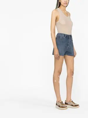Chloé High-waisted Denim Shorts