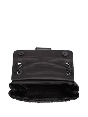 Kurt Geiger Crystal-embellished Mini Kensington Bag - Black