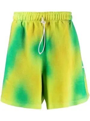 BONSAI Tie-dye Cotton Shorts - Green