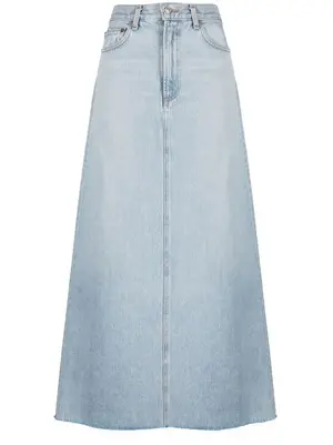 AGOLDE Maxi Denim Skirt - Blue