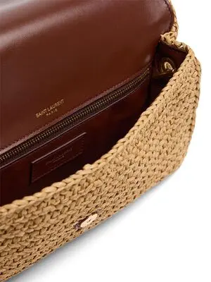 Saint Laurent Kate 99 Raffia Bag W/ Tassel Bag