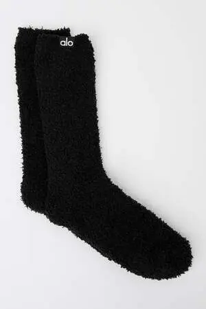 Alo Yoga Plush Crew Socks - Black