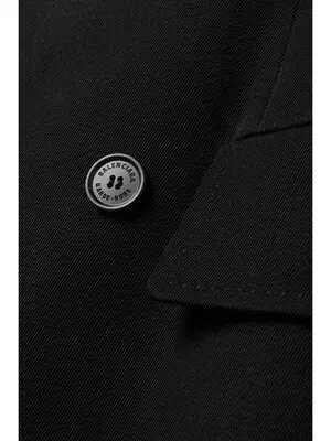 Balenciaga Hourglass Double-breasted Wool-twill Coat