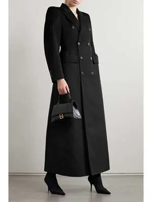 Balenciaga Hourglass Double-breasted Wool-twill Coat
