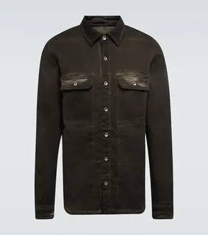 Rick Owens Denim Shirt - Brown