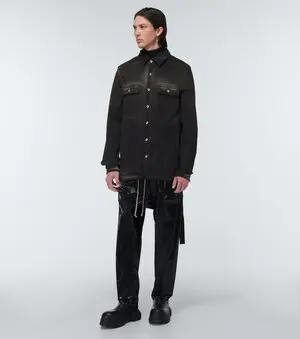 Rick Owens Denim Shirt - Brown