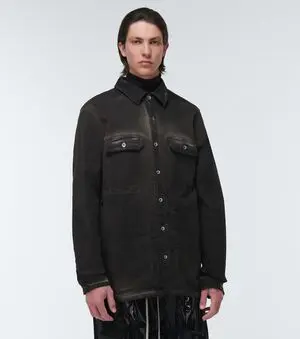 Rick Owens Denim Shirt - Brown