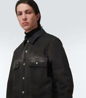 Rick Owens Denim Shirt - Brown