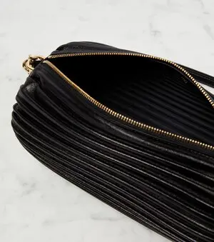 Loewe Bracelet Pleated Leather Shoulder Bag
