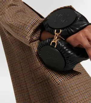 Loewe Bracelet Pleated Leather Shoulder Bag