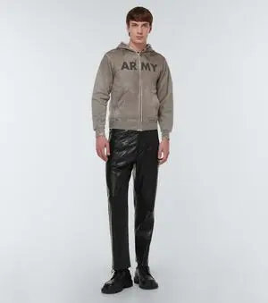 NOTSONORMAL Army Cotton Jersey Hoodie