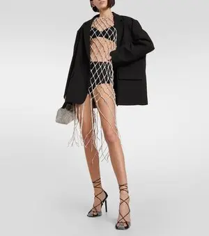 Giuseppe Di Morabito Crystal-embellished Mini Dress