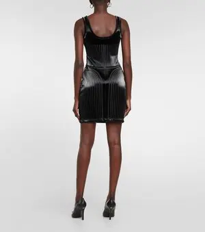 MUGLER Embossed Mini Dress