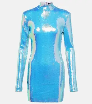 David Koma Sequined Minidress