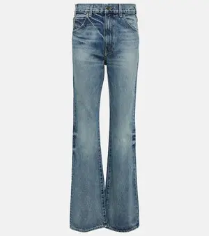 NILI LOTAN Joan High-rise Straight Jeans - Blue