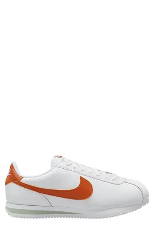Nike Cortez Sneaker White/ Campfire Orange/ Jade