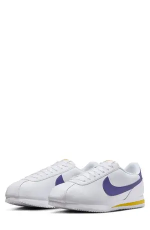 Nike Cortez Sneaker White/varsity Maize/purple