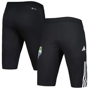 Adidas Seattle Sounders Fc 2023 On-field Training Aeroready Half Pants - Black