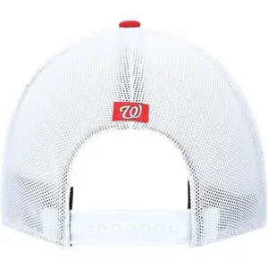 '47 White Washington Nationals Spring Training Burgess Trucker Adjustable Hat