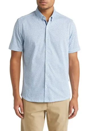 Stone Rose Short Sleeve Shirts For Men