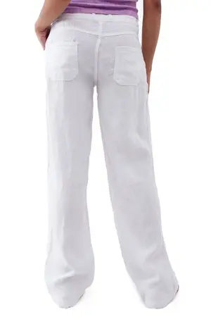 BDG URBAN OUTFITTERS Straight Leg Linen Pants