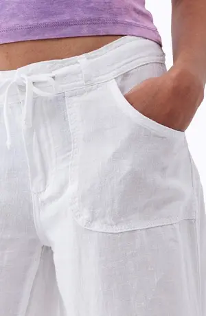 BDG URBAN OUTFITTERS Straight Leg Linen Pants