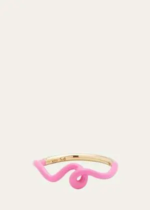 Bea Bongiasca Wow Mini Mono Ring With Enamel