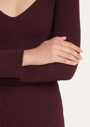 Bea Bongiasca Wow Mini Mono Ring With Enamel