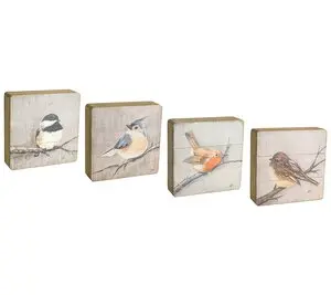 MELROSE Wooden Bird Plaque - One-color