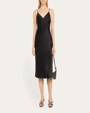 Jacquemus Le Bisou Perle Leather Shoulder Bag - Black