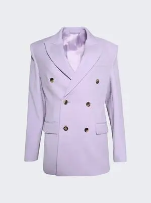 Wardrobe.NYC Double-breasted Blazer - Purple