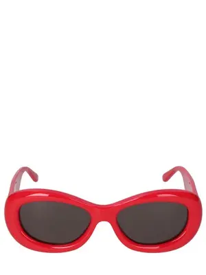 COURREGES Rave Round Acetate Sunglasses - Red,black